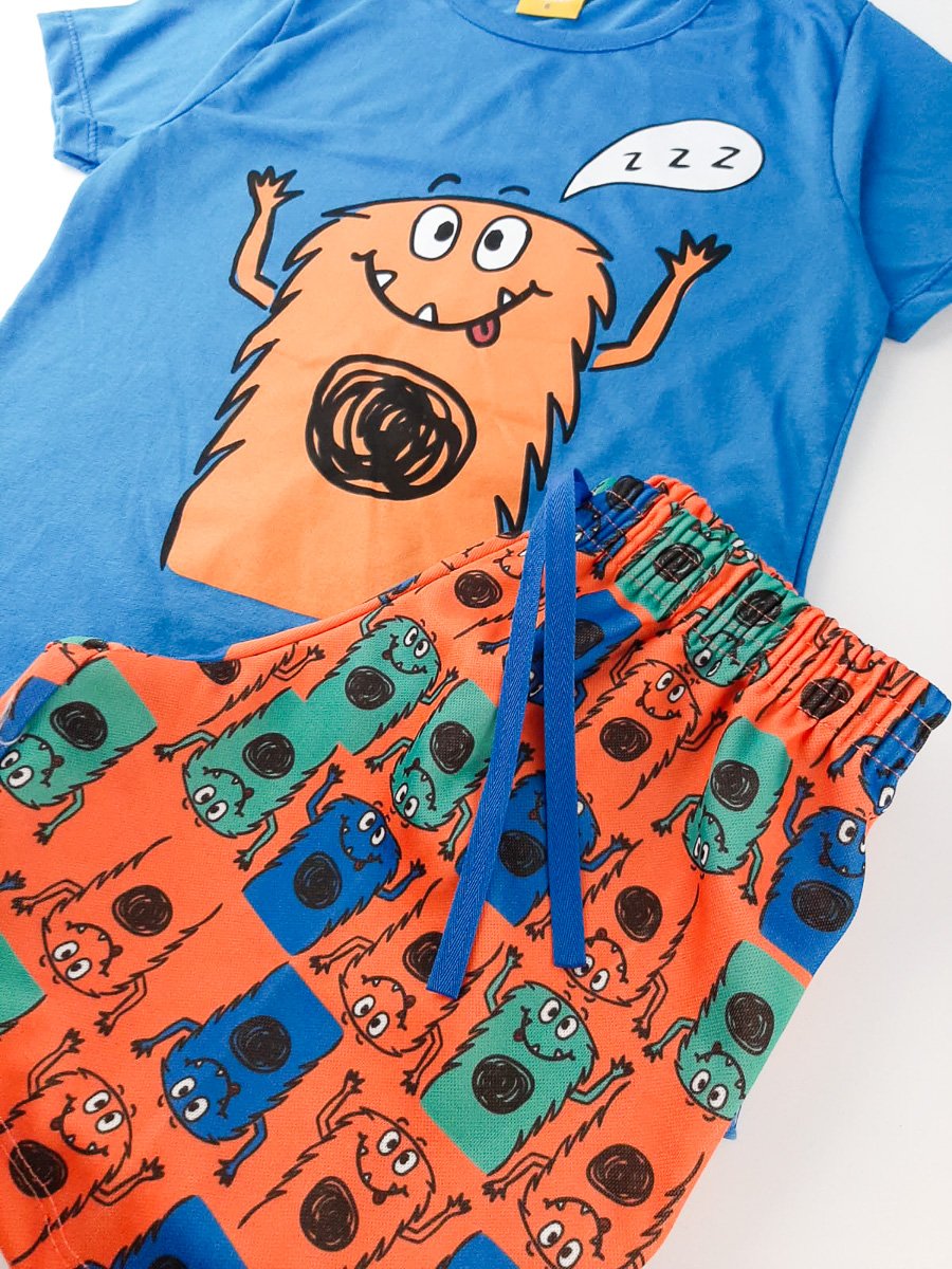 Pijama Infantil Verão Monstro Royal